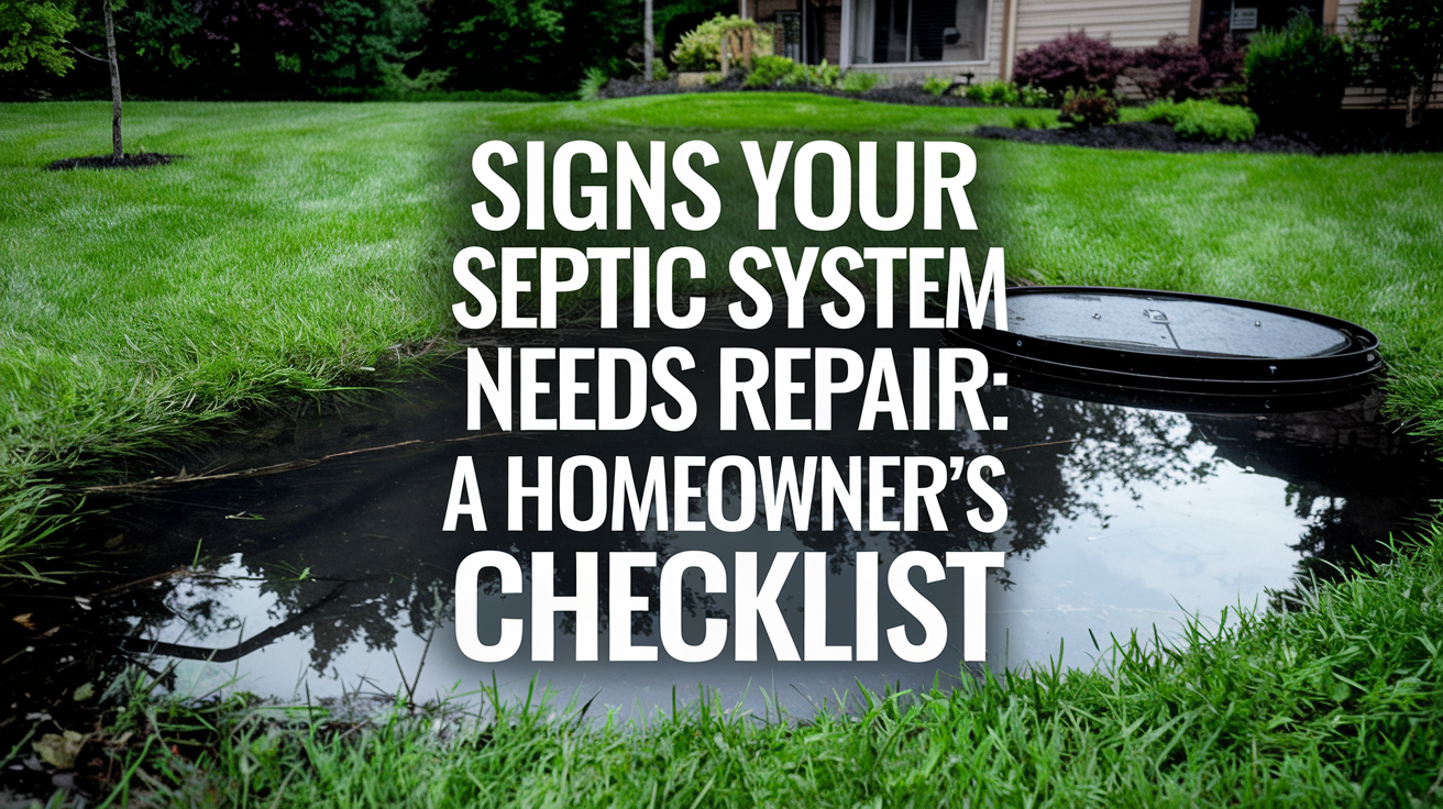 Signs Your Septic System Needs Repair: A Homeowner's Checklist
