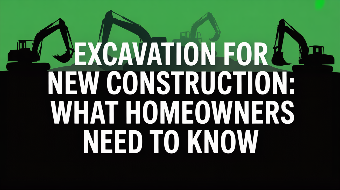 Excavation for New Construction Maryland: Homeowner’s Guide (2025)