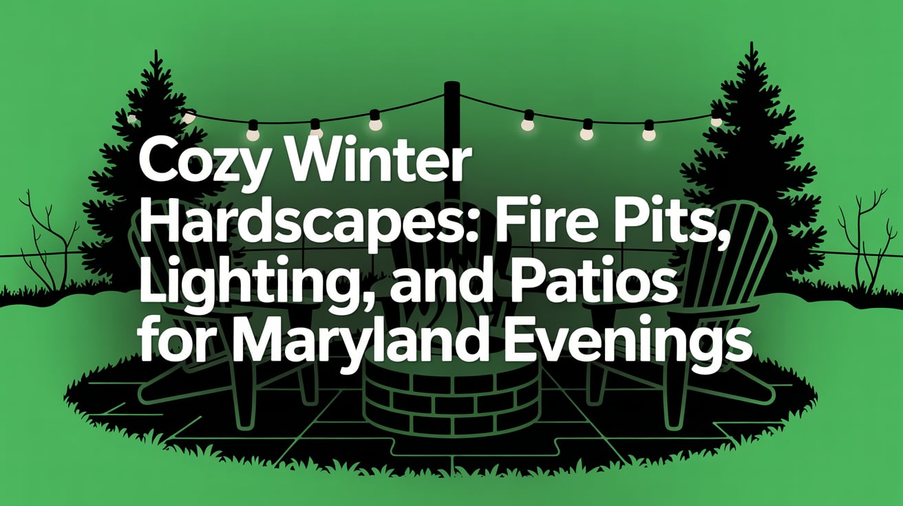 Winter Hardscapes Maryland: Fire Pits, Lighting & Cozy Patios (2025)