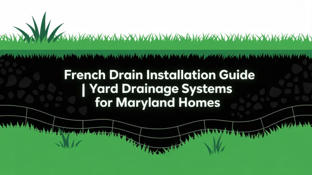 French Drain Installation Guide | Yard Drainage Systems for Maryland Homes
